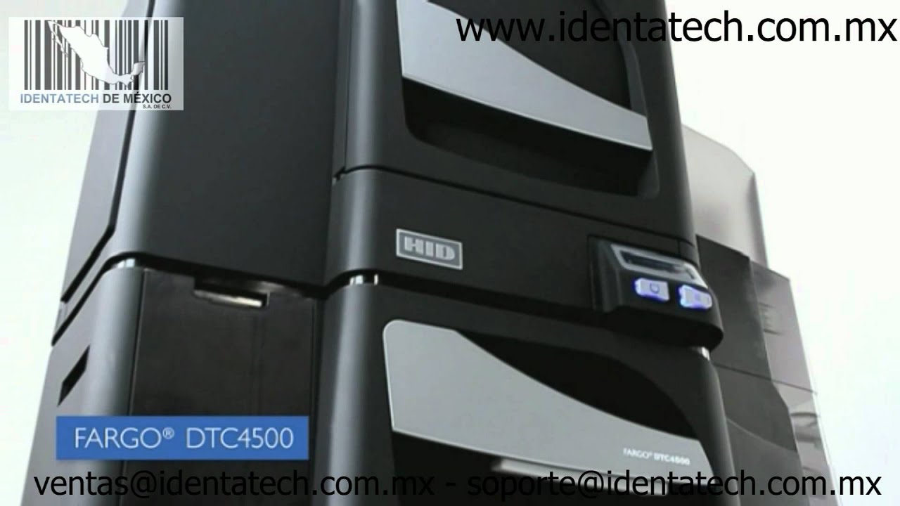 Impresora Fargo HID GLOBAL DTC4500 - Dual Side - Identatech de México ...