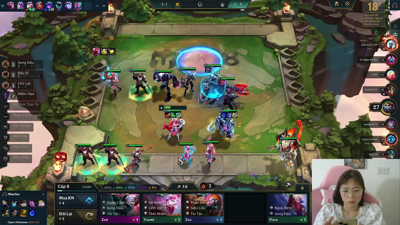 Girl TFT on stream/tftactics | TFT | DTCL| farm RANK TFT Set 8 EP 4 ...