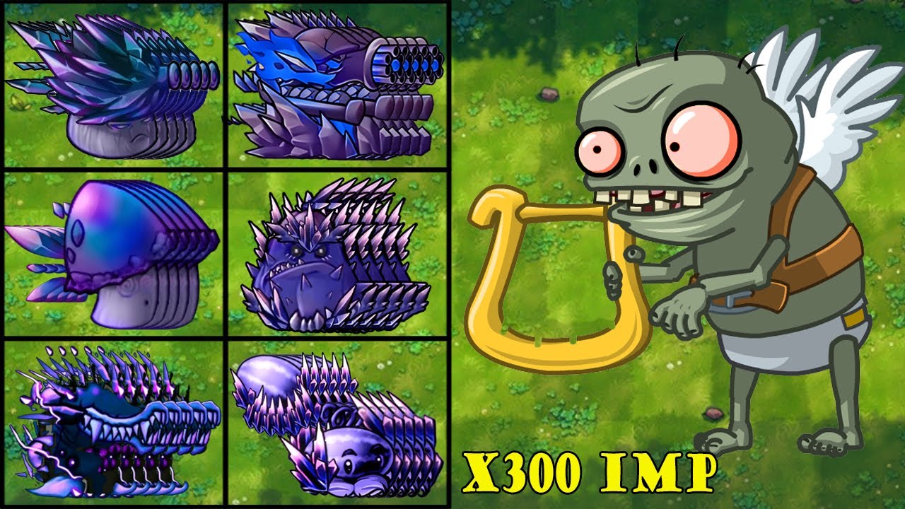 PVZ 1 Fusion Challenge!! 1 Plants Fusion PvZ Epic Mod VS 30000 Imp ...