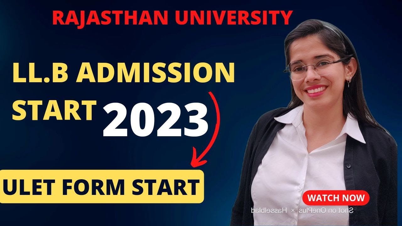 RU LLB admission form 2023 start |ULET Exam form 2023 | Eligibility ...