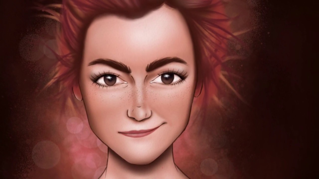 Speed Drawing Procreate Girl Art (how to Draw) - YouTube