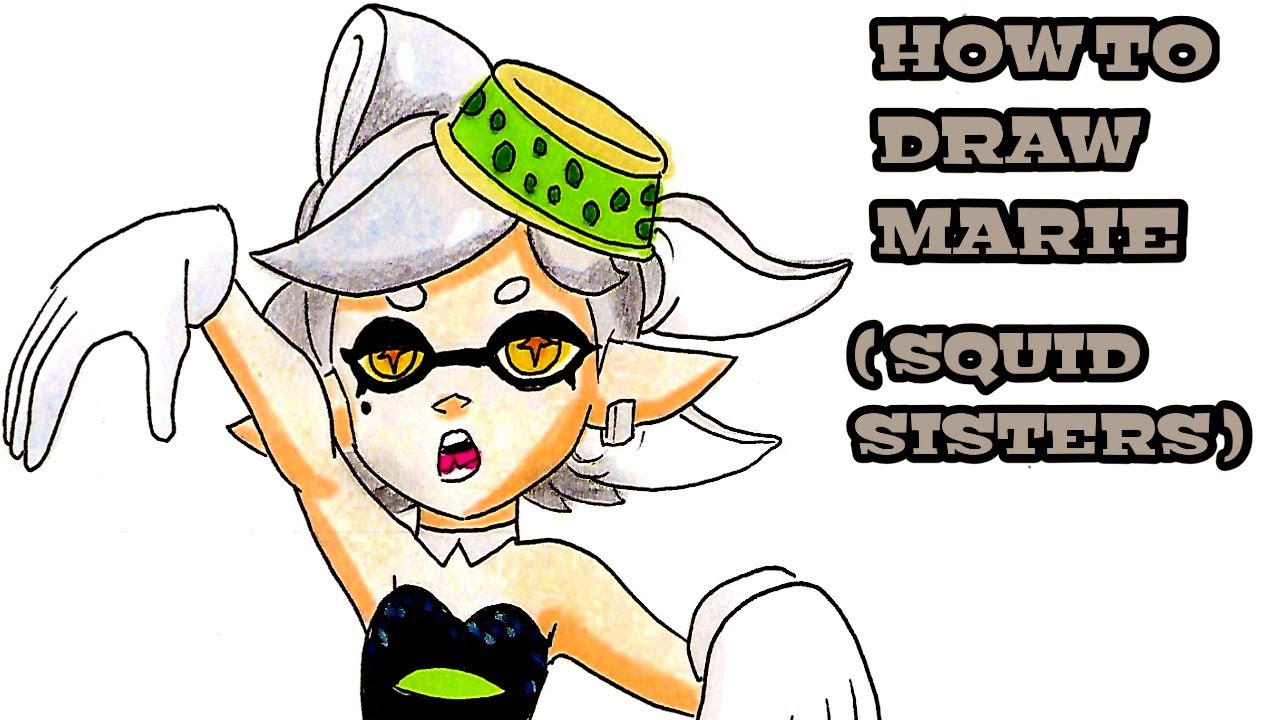 How to draw Marie of the Squid Sisters - YouTube