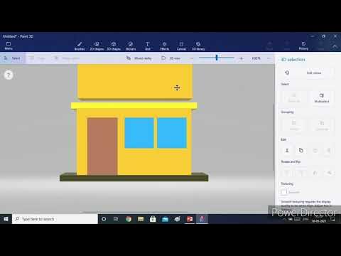 How To Make A House In Paint 3D - YouTube