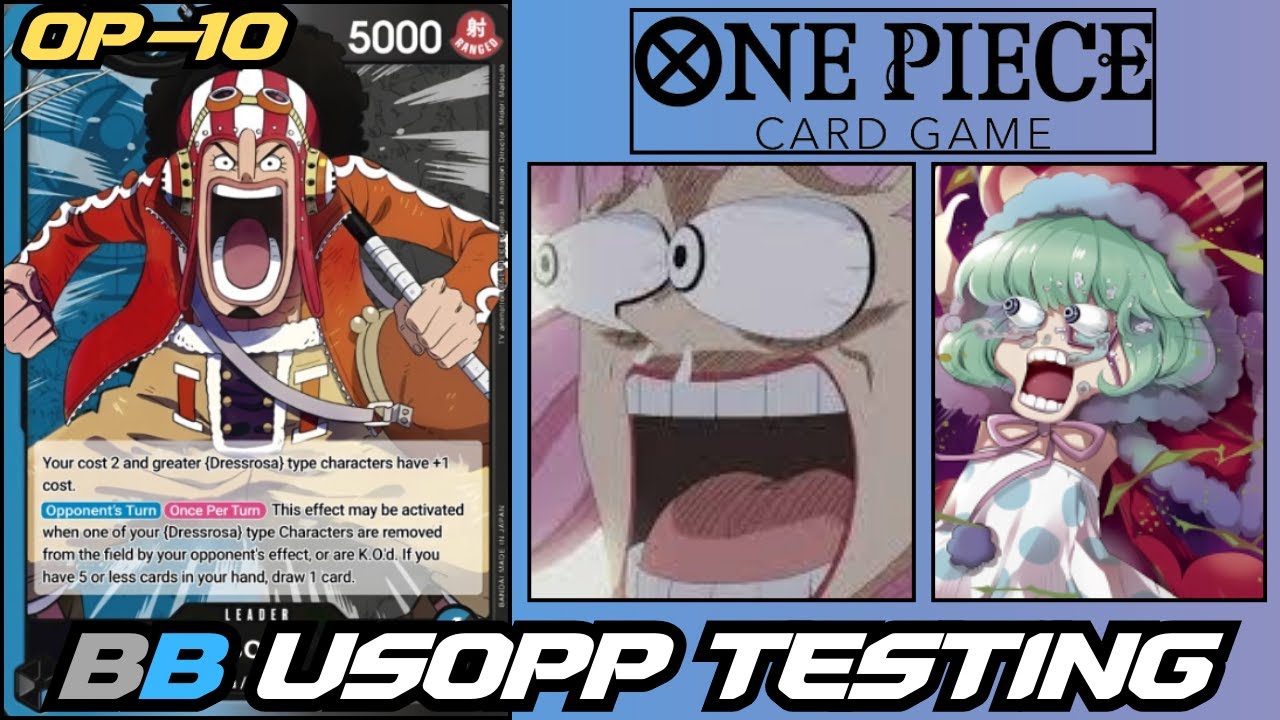 OP-10 Blue Black Usopp Is So Much Fun !!! - One Piece Card Game - YouTube