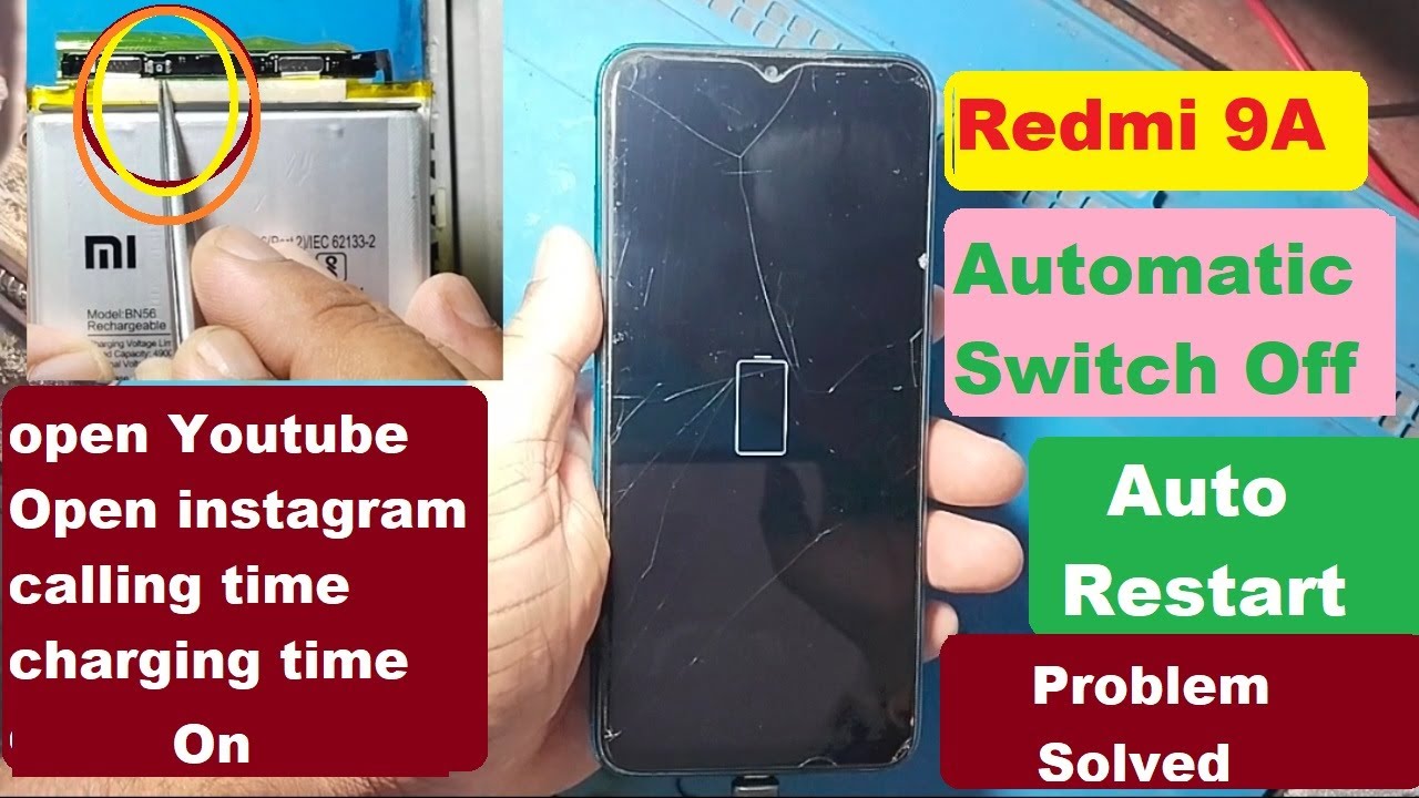 Redmi 9A Automatic Switch Off ! Redmi 9A Auto Restart Problem Solved ...