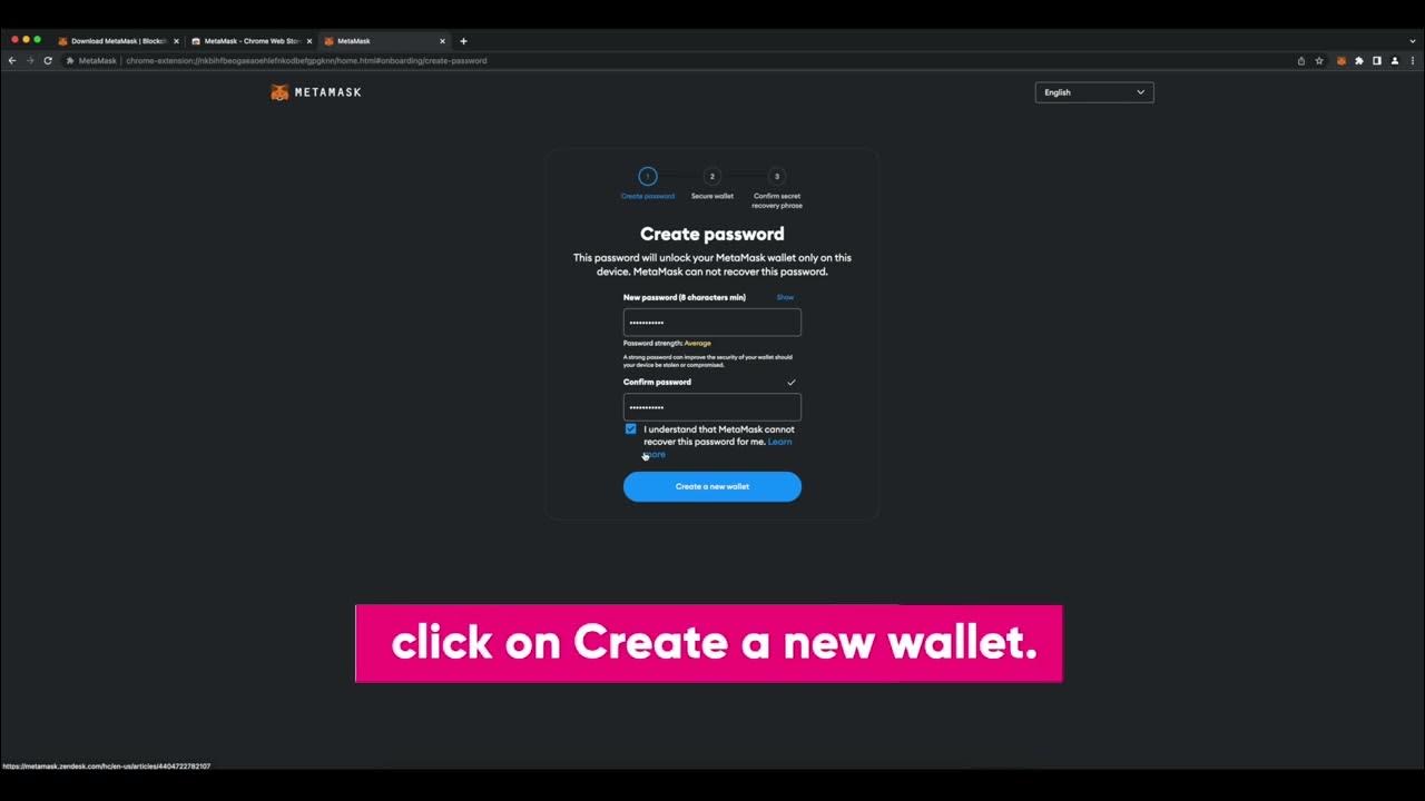 Metamask Wallet Creation - YouTube