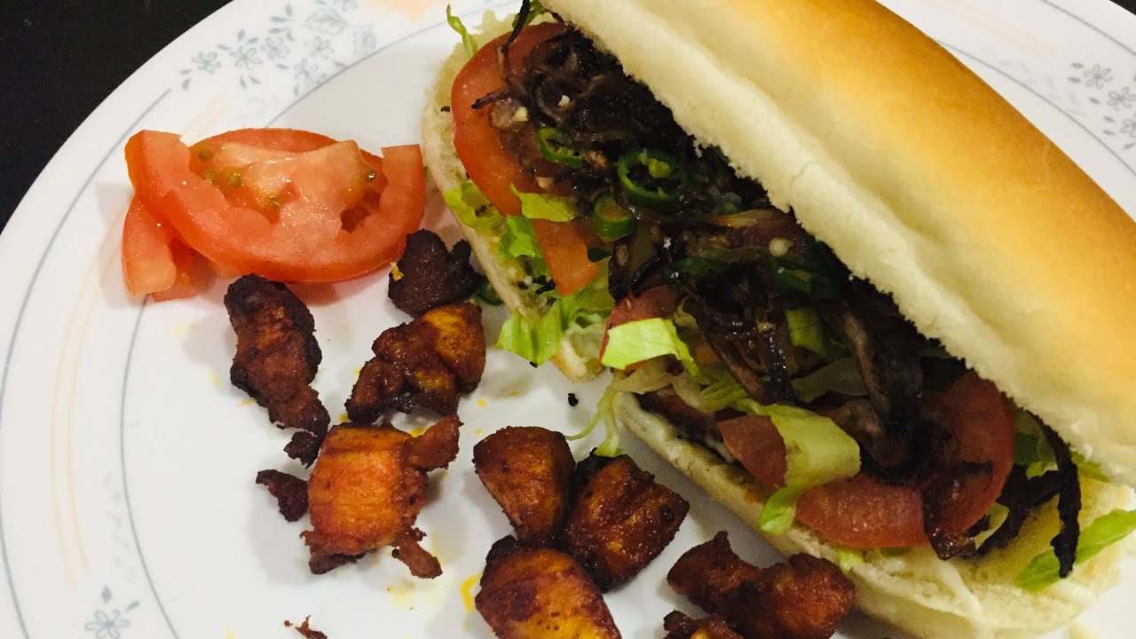 Chicken sandwich / samoon sandwich /easy /simple - YouTube