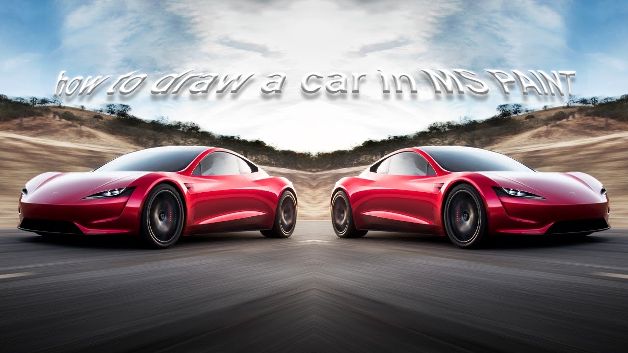 HOW TO DRAW A CAR IN MS PAINT - YouTube