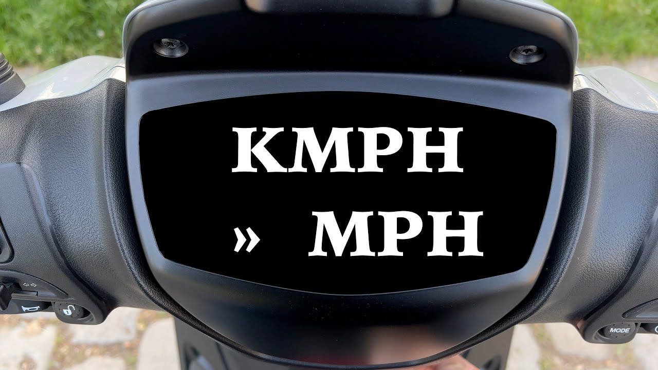 How To Change The Display From KMPH To MPH On A Piaggio Medley YouTube