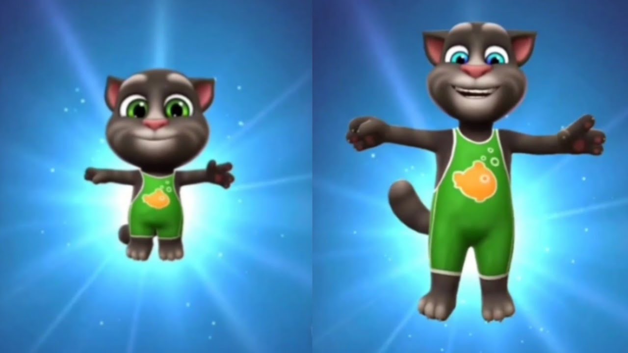 Happy Birthday Level 10 Vs Level 35 My Talking Tom 2 - YouTube