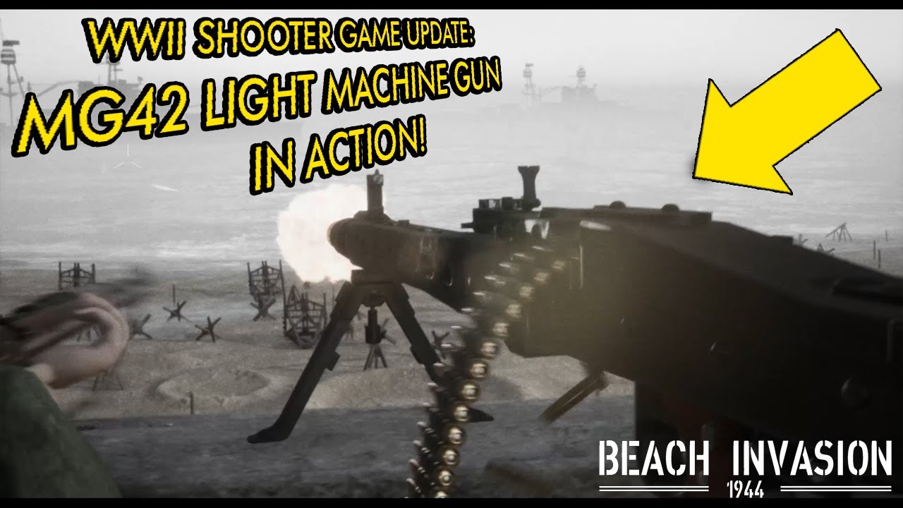 Beach Invasion 1944 - MG42 Light Machine Gun - YouTube