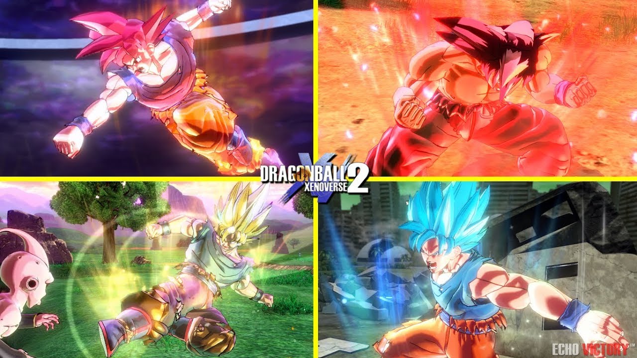 Dragon Ball Xenoverse 2 : Every Goku's Forms with Different Moveset! w ...