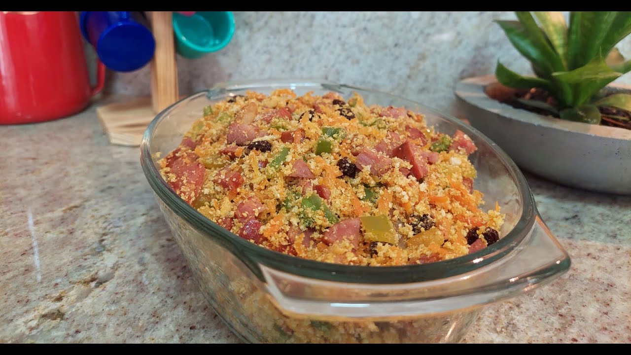 COMO FAZER FAROFA RICA FÁCIL E DELICIOSA PARA SEU NATAL. - YouTube