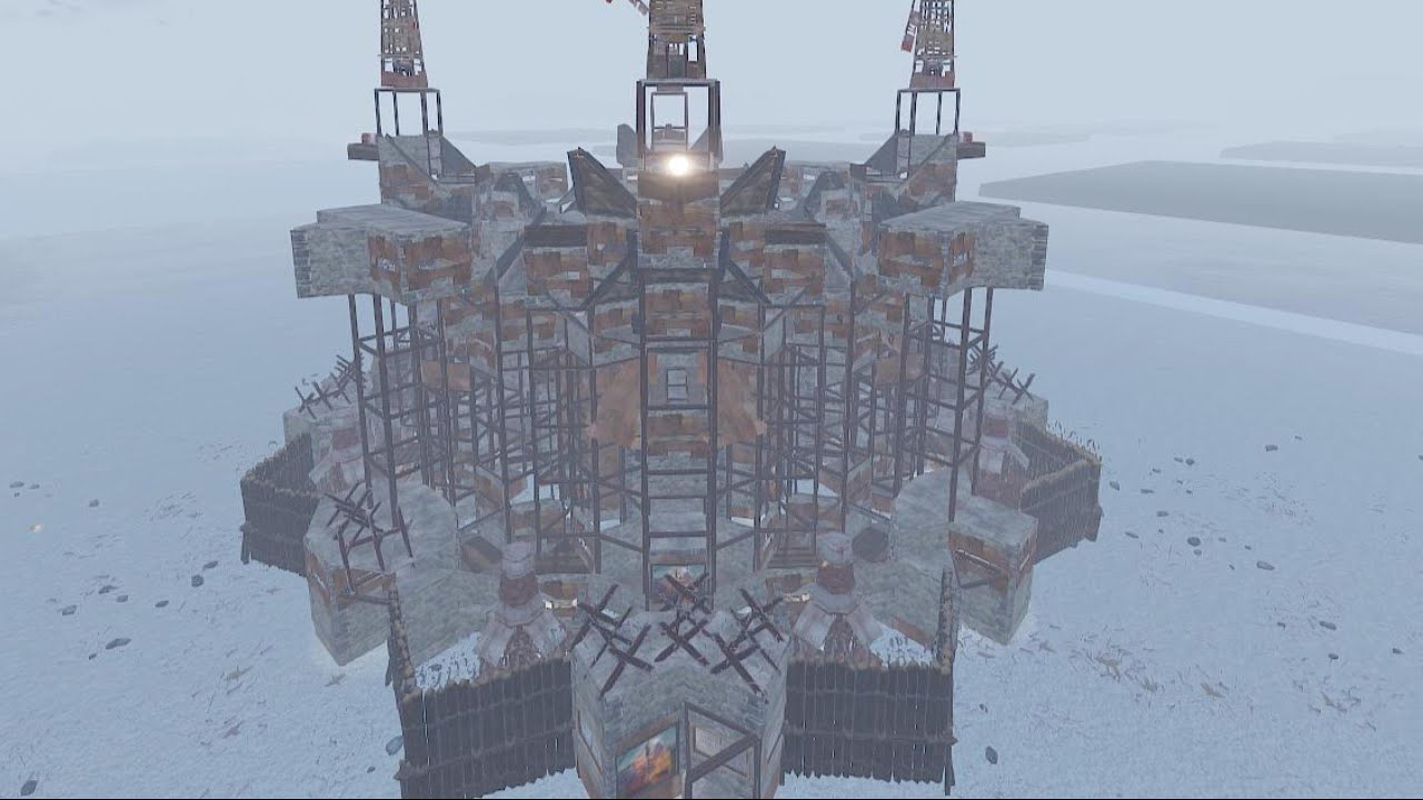 STRONG 4X4• Mountain Roof • Open Core • 8-10 Man Rust Clan Base - YouTube