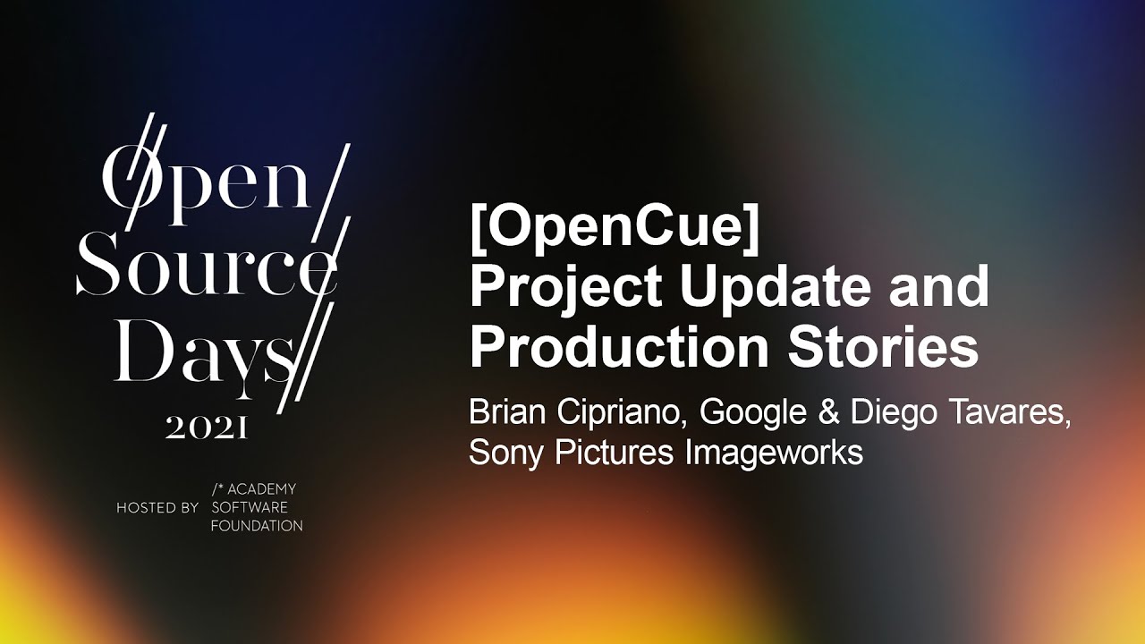 [OpenCue] Project Update and Production Stories - Brian Cipriano & Diego Tavares - YouTube