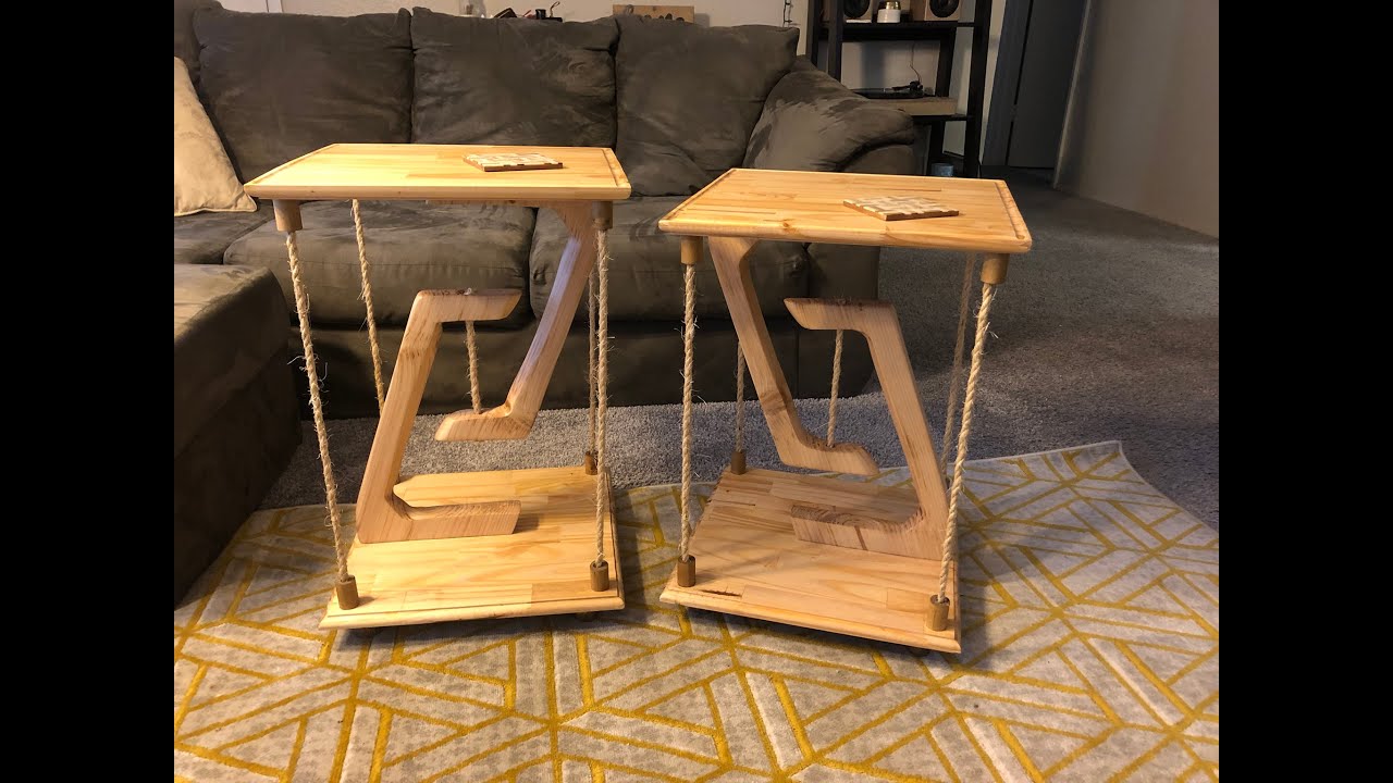 Making a pair of Tensegrity Tables - YouTube