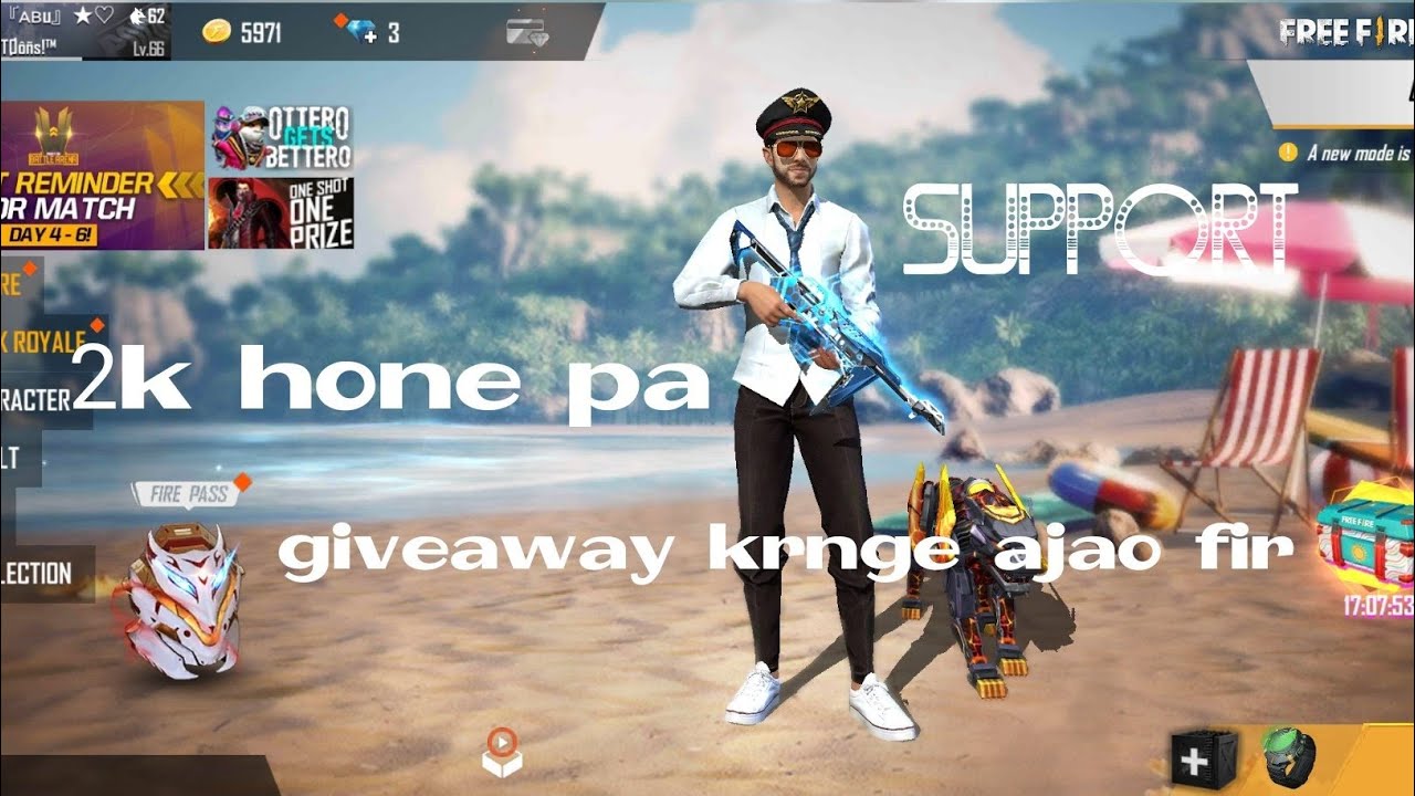 Garena free fire! Abu 4 Gaming! Way to 2k! - YouTube