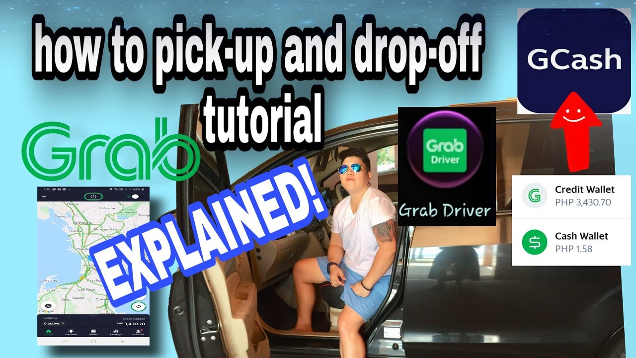 GRAB TUTORIAL |How to pick-up and drop-off passenger |grab app ...