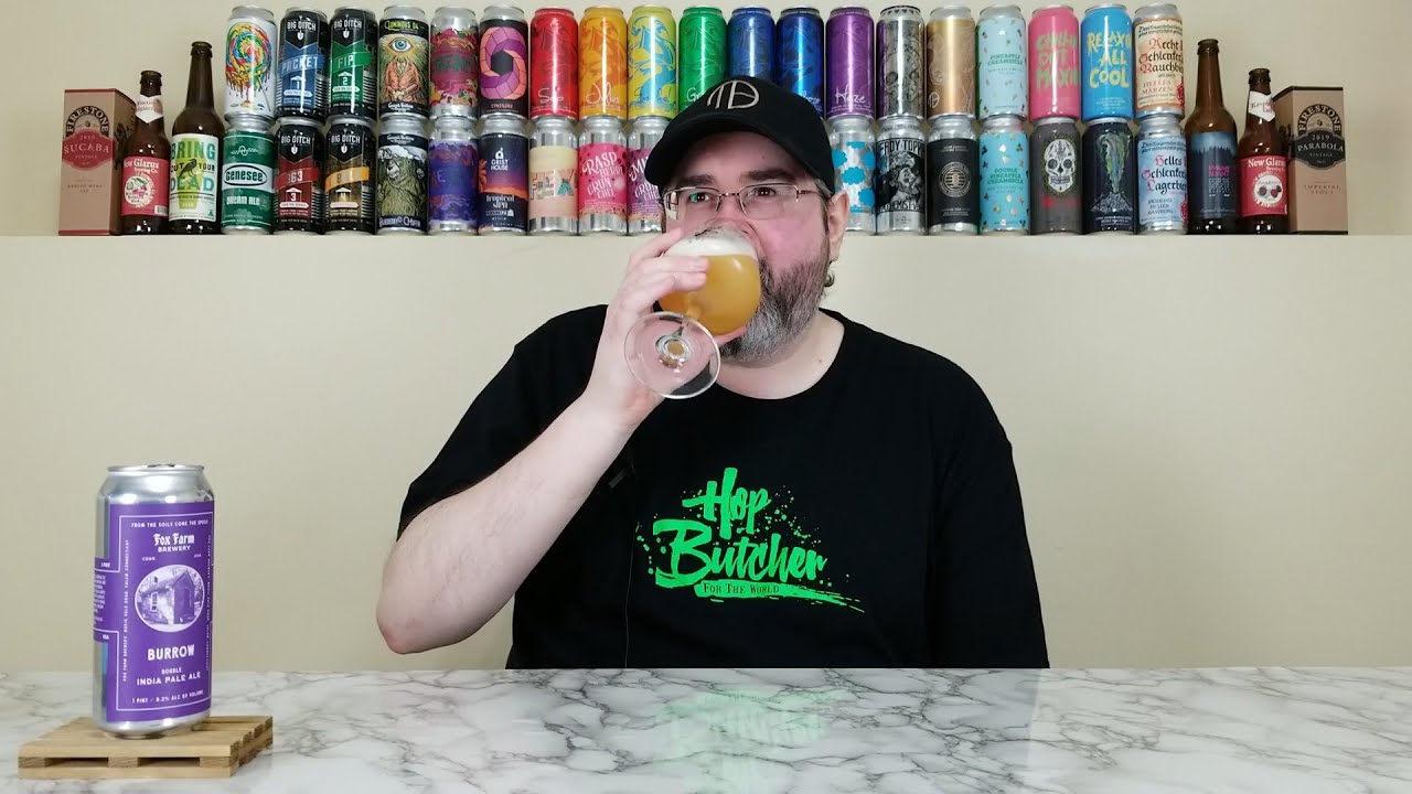 Burrow (DIPA) | Fox Farm Brewery | Beer Review | #1129 - YouTube