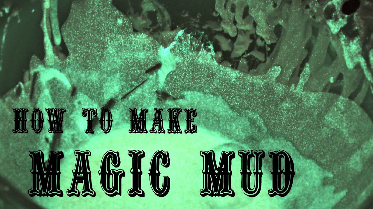 How to make a "GLOWING MAGIC MUD" with Hanna and Mia - YouTube