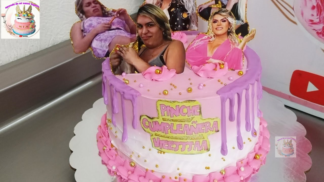pastel de Wendy Guevara | pastel de cumpleaños de Wendy Guevara - YouTube
