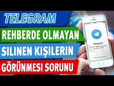TELEGRAM IN REHBERDE OLMAYANLARI SILME | SILINEN KISILERIN GORUNMESI | 2021