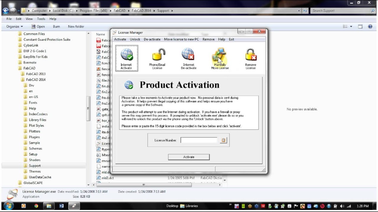 Moving a FabCAD license to a new computer - YouTube