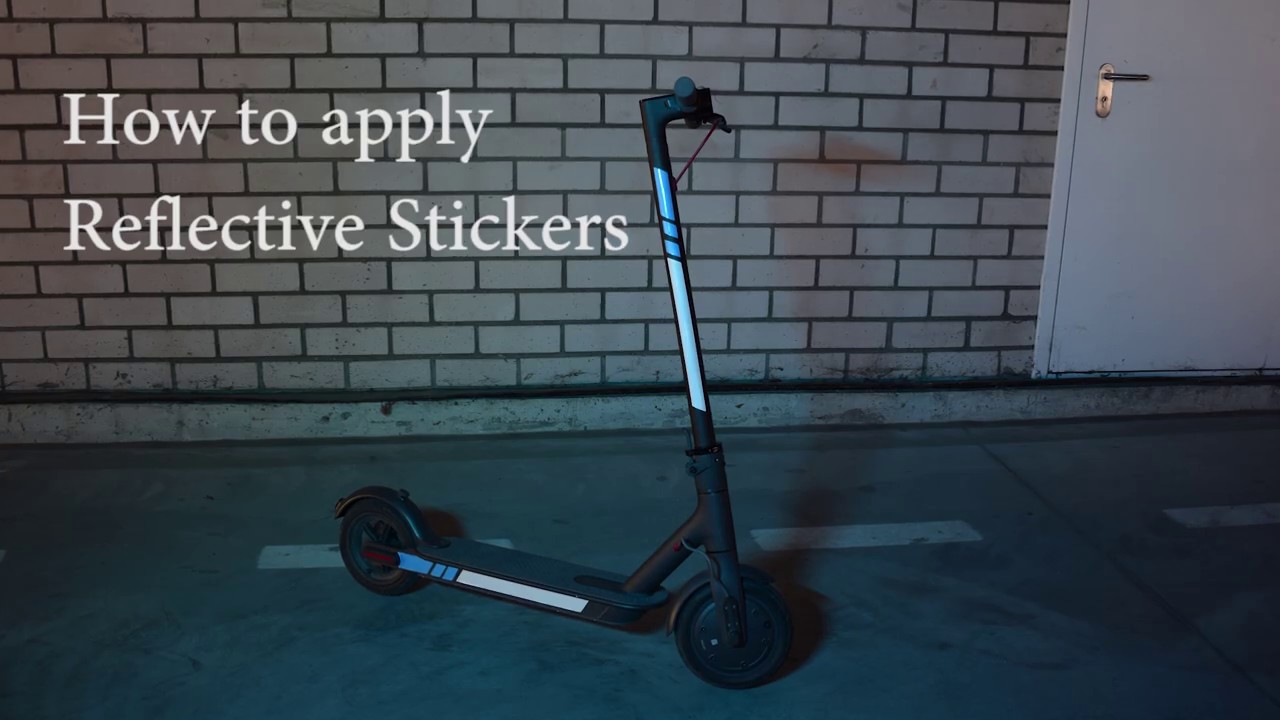 How To Apply Reflective Stickers - YouTube