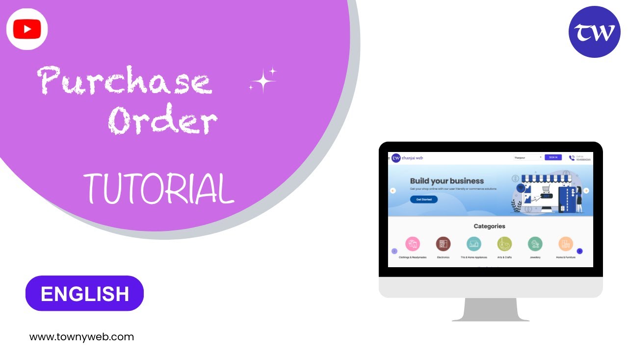 How to add Purchase order? (English) - YouTube