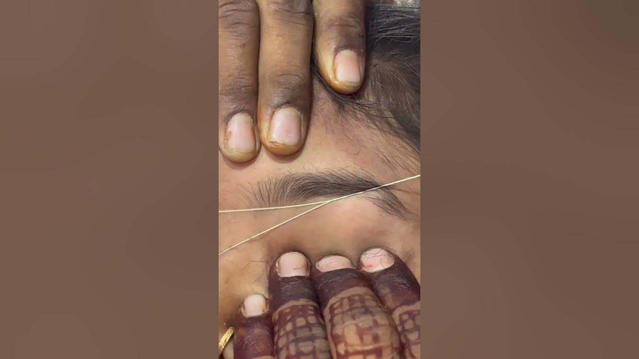 Eyebrow threading threading tutorial for beginners threading - YouTube