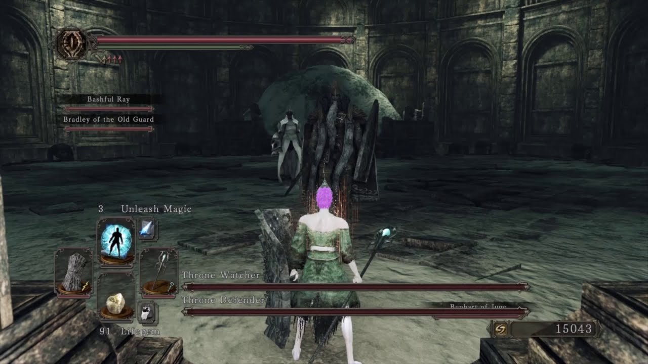 Dark Souls 2 - Throne Watcher, Throne Defender and Nashandra Boss ...