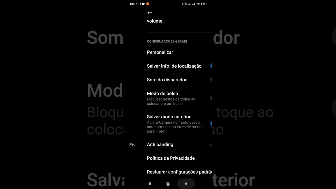 Anti banding - note 8 pro - YouTube