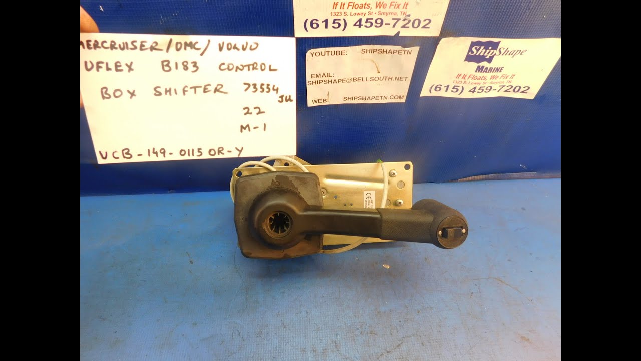 FOR SALE - Uflex B183 Control Box Shifter with Trim $124.95 bj-1 - YouTube