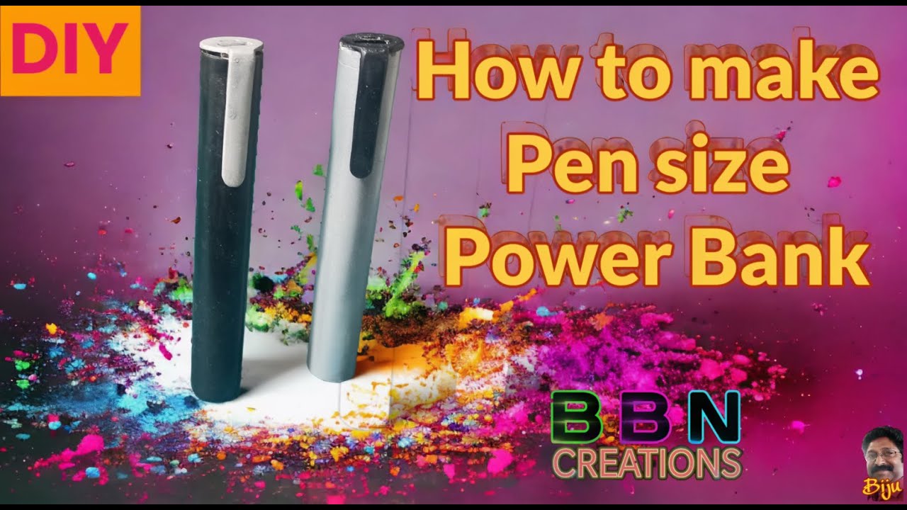 How to make a Pen-Size Power Bank #diy #powerbank - YouTube