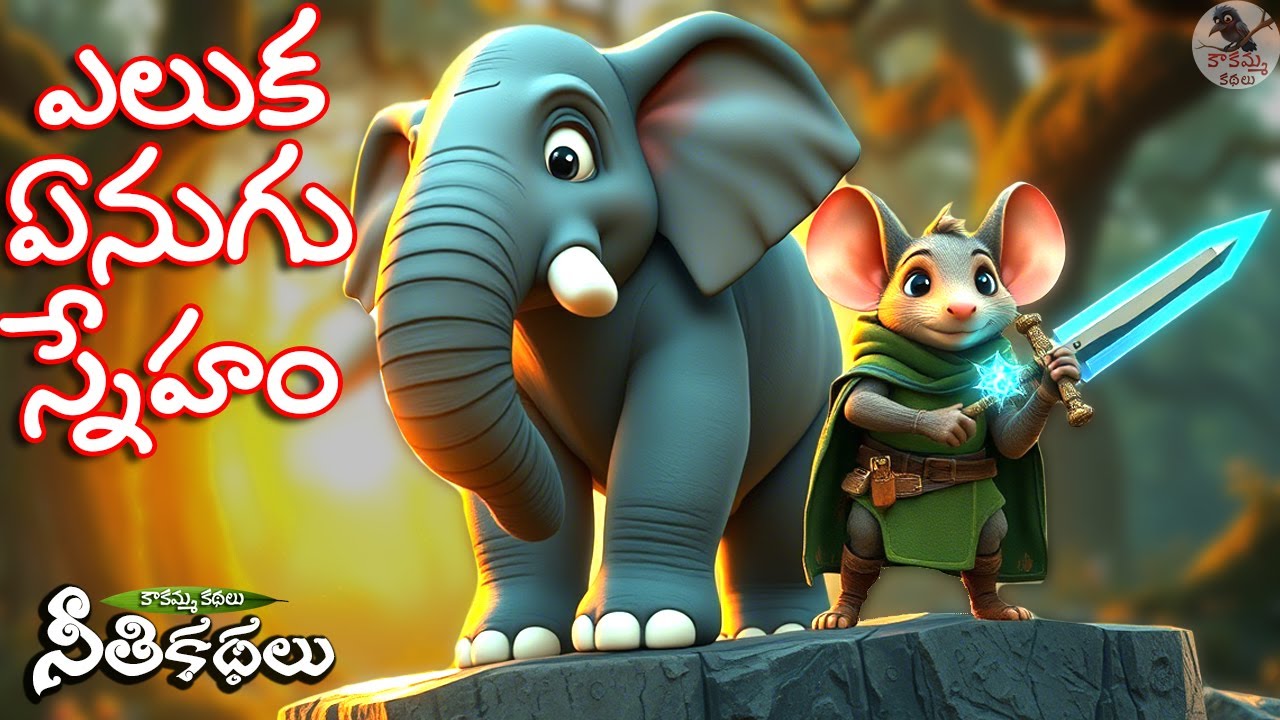 ఎలుక - ఏనుగు స్నేహం | Rat - Elephant Story in Telugu | Neethi Kathalu ...