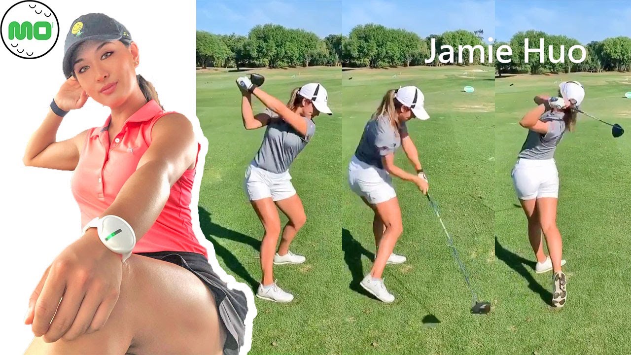 제이미 후워 프로 Jamie Huo Pro Golfer ジェイミー・フオ 米国の女子ゴルフ スローモーションスイング!!! - YouTube