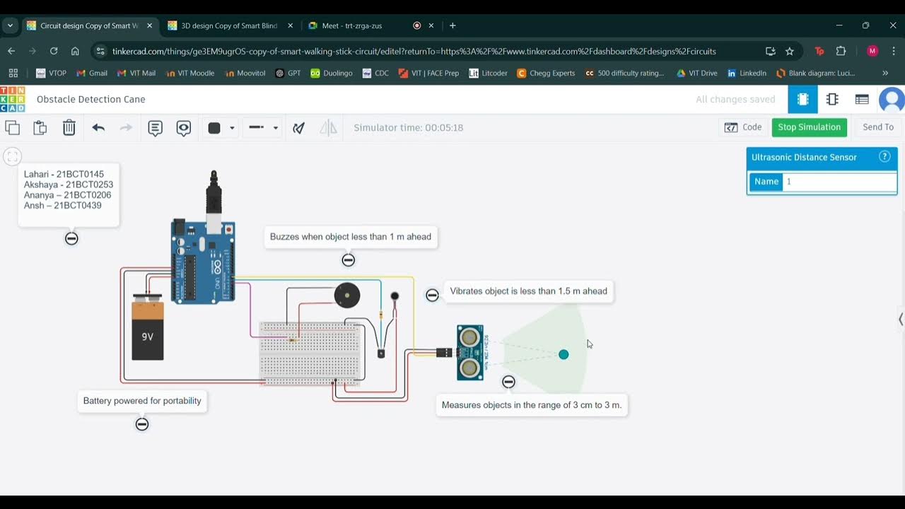 Obstacles detection can for the visually impaired - YouTube