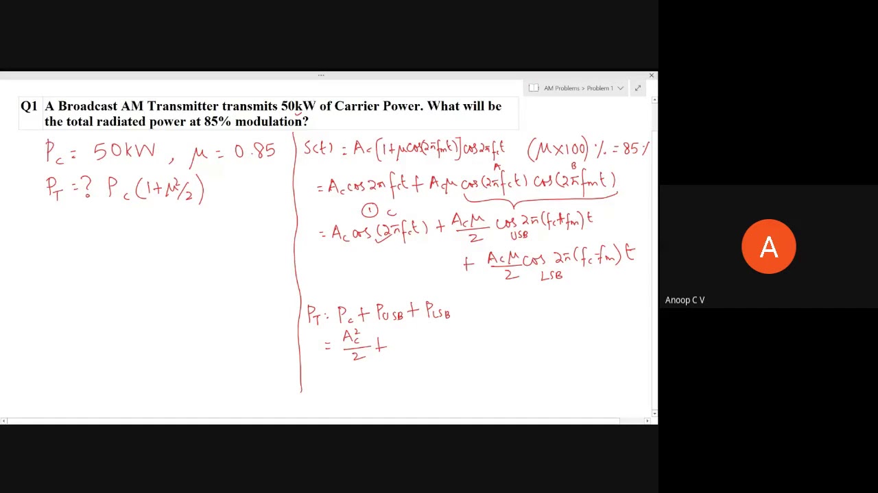 Standard AM and Single Tone AM Problems - YouTube