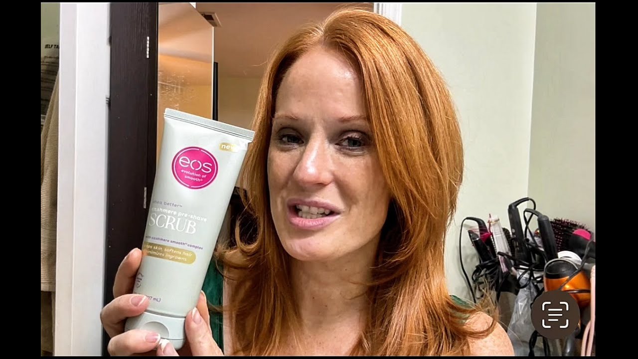 eos Cashmere Skin Collection Pre-Shave Scrub- Vanilla Cashmere Scented ...