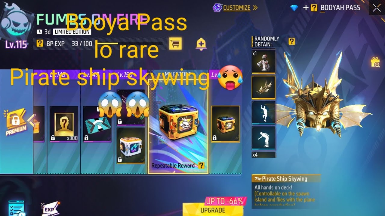 Booyah Pass lo rare Pirate ship skywing 🥵🥵😱😱 - YouTube