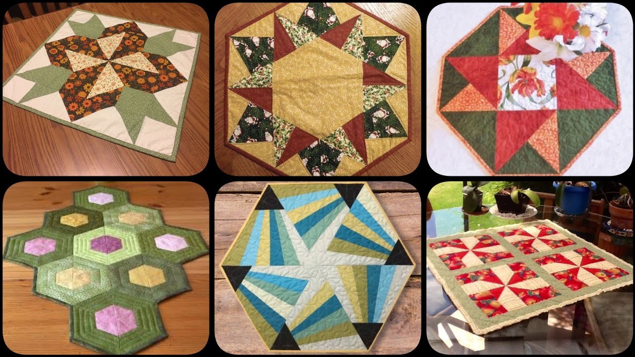 Lovely simple patchwork table topper design and ideas🌺🌺 - YouTube
