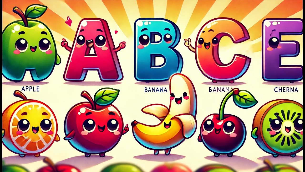 ABC Fruits Names A To Z | Fruits Names For Kids | English Vocabulary ...