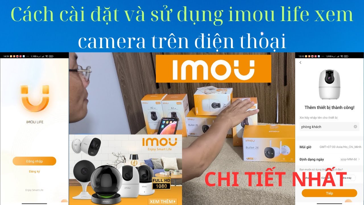 Cách cài đặt và sử dụng APP imou life xem camera trên điện thoại - YouTube