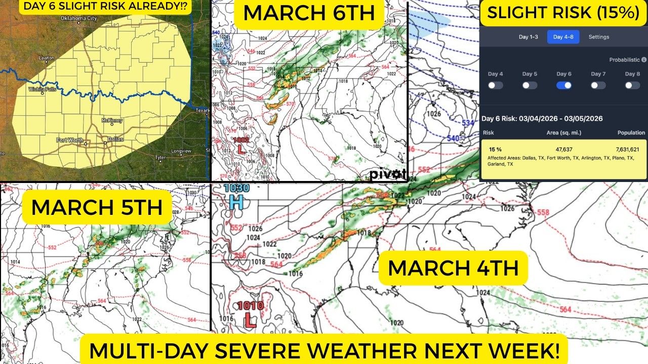 THERE'S SOME SIGNS OF SIGNIFICANT SEVERE WEATHER NEXT WEEK... - YouTube