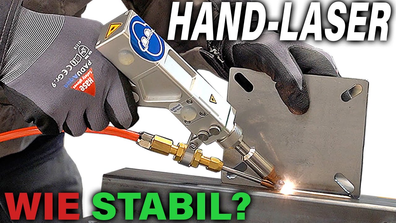 HANDLASER Schweißen STAHL - Was hält die NAHT aus? - YouTube