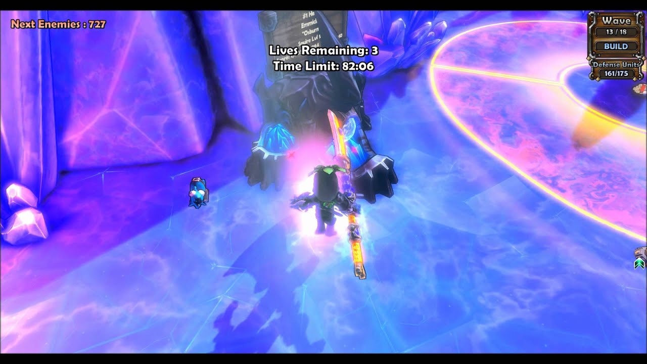 Dungeon Defenders - Crystalline Dimension NMHC Solo (Section One) - YouTube