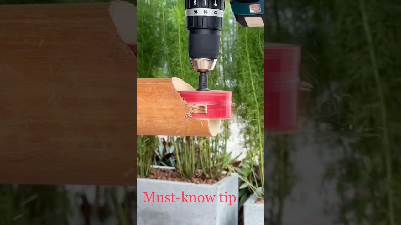 A great tip for joining round wood beautifully at any angle. # ...