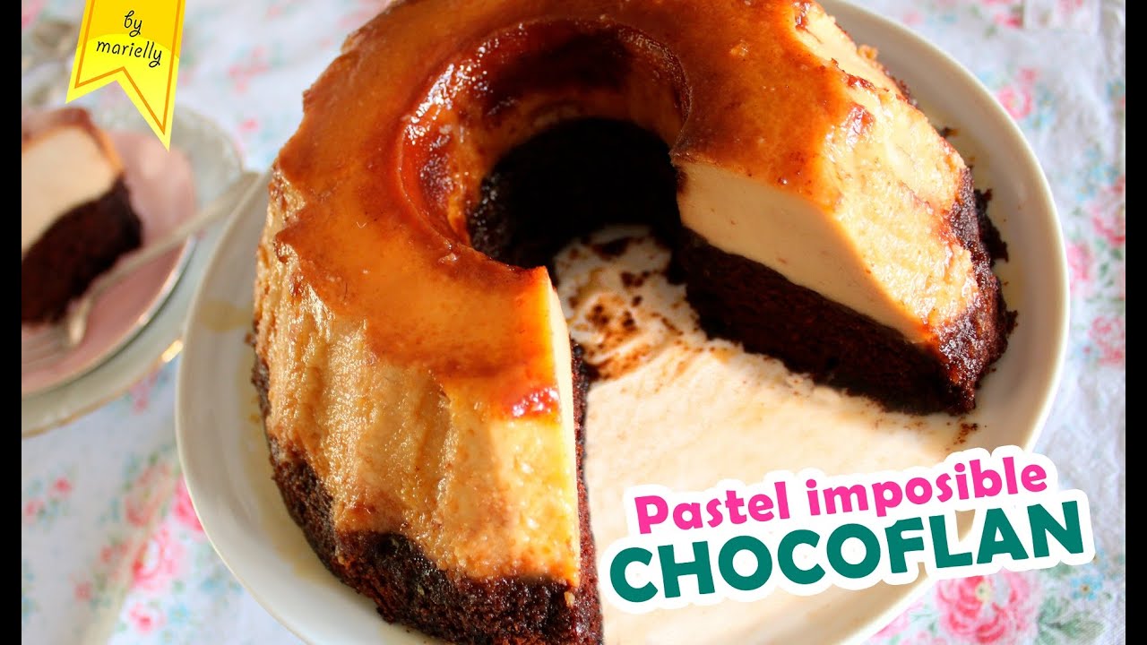 CHOCOFLAN o PASTEL IMPOSIBLE | Torta Mágica by Marielly - YouTube
