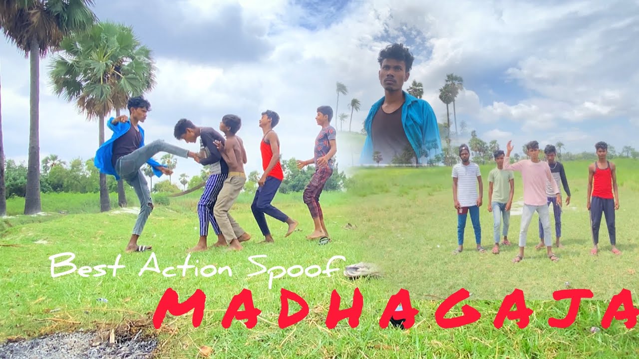 Best Action Spoof “ MADHAGAJA” || Blockbuster video - YouTube