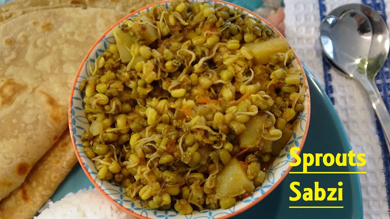 Sprouts curry in My Kitchen Show | easy Moong sprouts sabzi | Sprouts ...